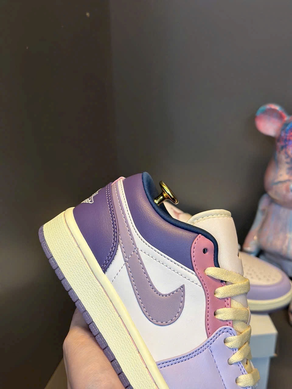 JD 1 Low Tím Nhạt SC